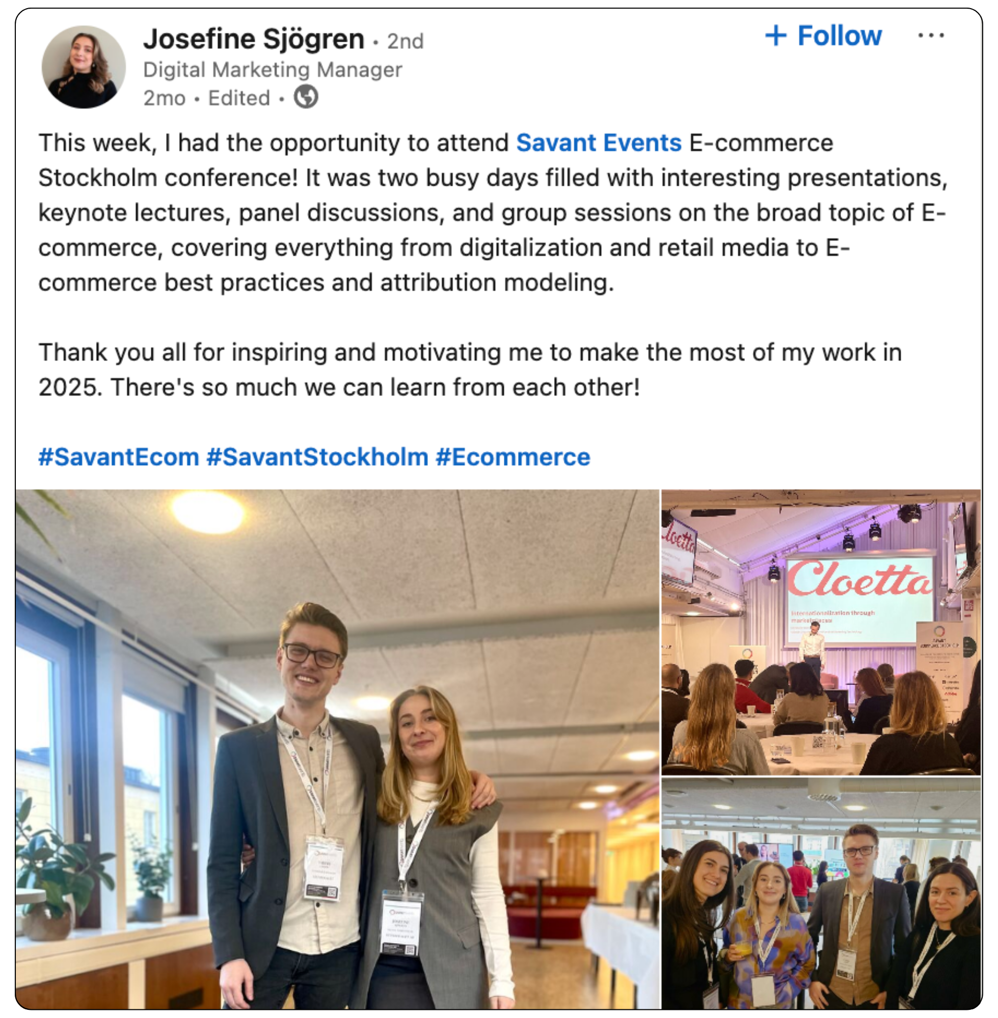Savant Retail Congress – Stockholm 2026